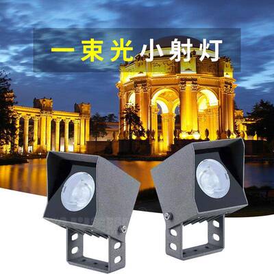 LED义美小射灯一束光小功率投光灯户外防水亮化工程窄光照柱树灯