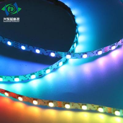 5VRGB灯带窄板柔性48灯/60灯S型全彩跑马灯箱招牌发光迷你字灯条