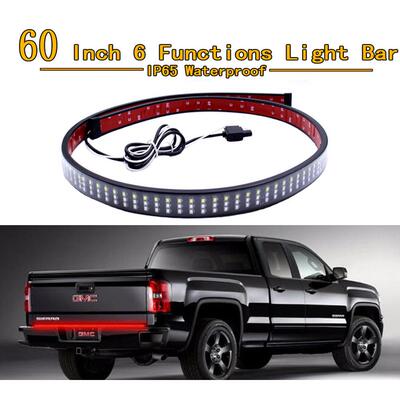 卡车配件尾灯60英寸向三色皮灯三排转灯跑马60inch灯流光尾285