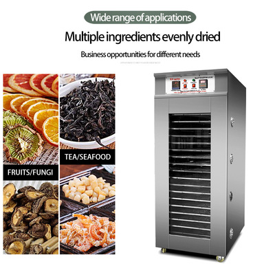 Industrial 16-Tray Fruit and Vegetable Dehydrator for Meat