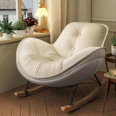 企鹅摇摇椅懒人沙发INI台可躺可阳人单休闲躺椅家用卧室睡成人沙