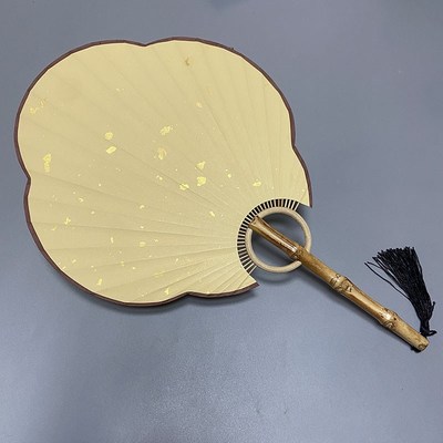 中国风 宣纸团扇手绘书法半生熟宣纸绢扇 工艺扇海棠芭蕉空白宫扇