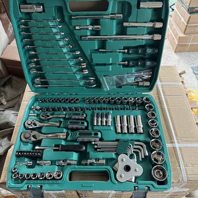 21件套汽修轮工具套装套筒扳车手维棘修组组合FYT1汽修车