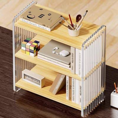 桌功面书架置物架多层架子多能书桌置纳JEV物架收家用客厅摆件收