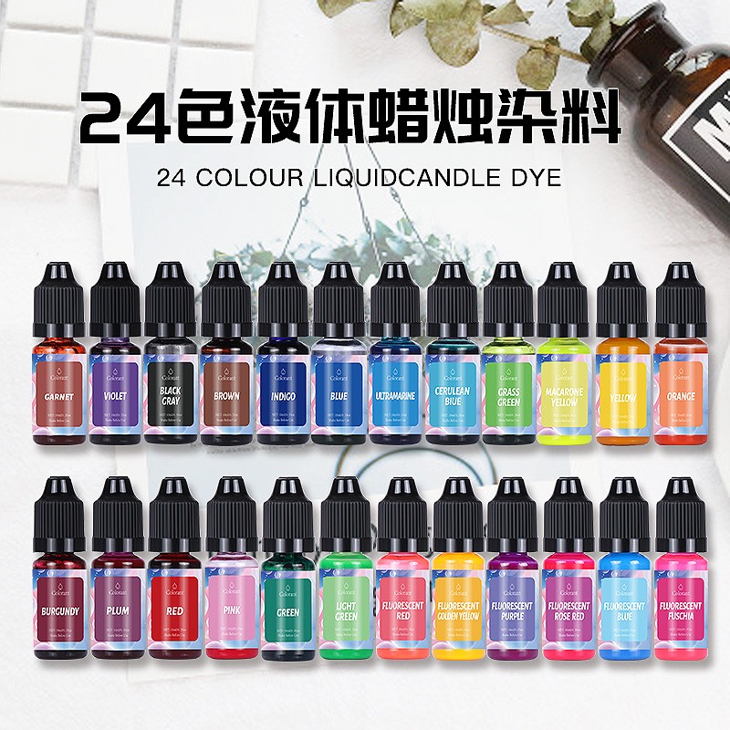 蜡烛香薰液体染料手工diy蜡片手工皂调色高浓缩色素捏捏乐调色
