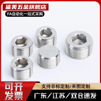 替MSWTS 1 2 3 4 6 8不锈钢堵头 锥形沉头螺塞 内六角 喉塞
