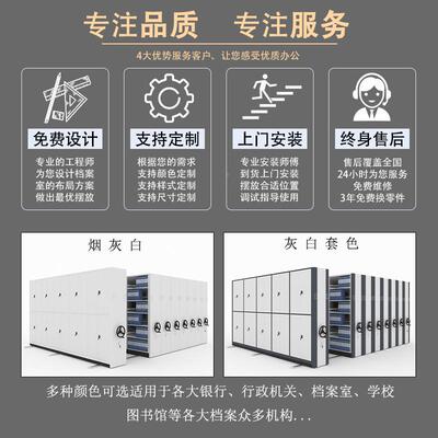 钢制电动能摇智XDL-MJG式移动密集档架财务凭证病例文手件柜文件