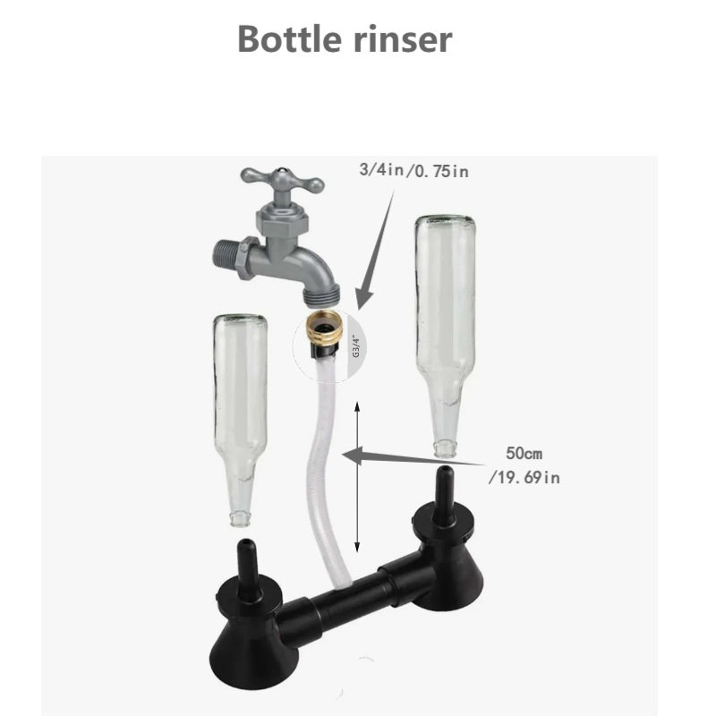 The Double Blast BOTTLE WASHER洗瓶器洗瓶机小口瓶清洗器