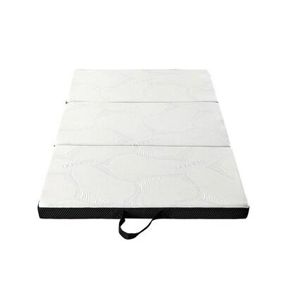 三折叠床垫竹纤维布高密度海绵垫子车用午休薄垫 tri-fold tatami