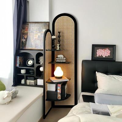 MCMA*客拐厅转角柜落地件装饰墙角置物角收纳架中摆古架风多层三