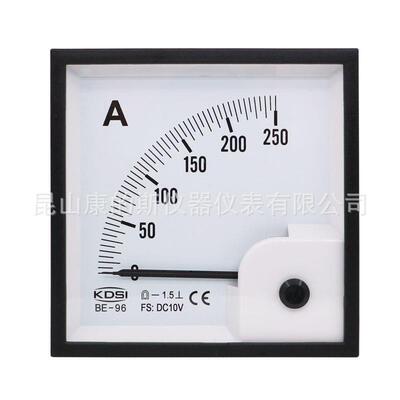 KDSI/厂家供应 指针直流电流表BE-96 DC10V 250A CE认证电流表