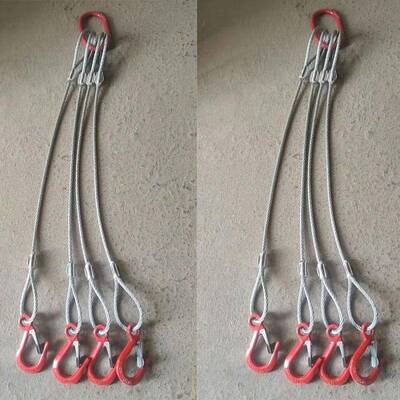 镀钢丝绳吊具锌油721性压制双腿四腿吊起/重吊钩挂钩吊车塔吊装索