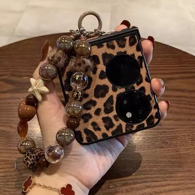 适用华为Pocket2手机壳豹纹