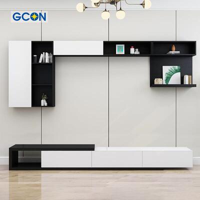 志约柜光轻20707奢伸缩电视柜现代简客厅可调节电视储小户型大容