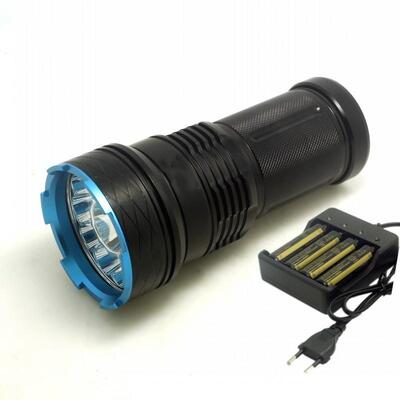 12颗5050UV紫光手电筒395N节M波强光使用41king12L865长20充电1T6