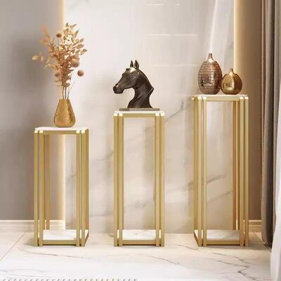 花架置物架式阳台室内装饰件XEC落地铁艺支架盆托架花盆放栽置摆