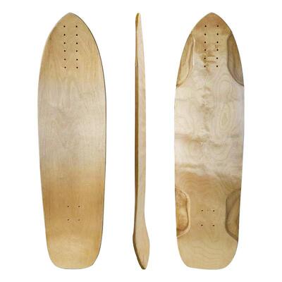 陆地冲浪滑板36inch硬岩枫木 长板陆冲速降全能板面尾翘中凹版型