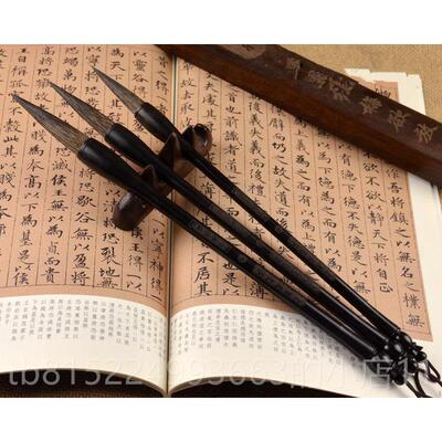 正品国友欧笔庄质鼠须兼毫毛笔套装湖笔狼兼毫楷行草书优法国画