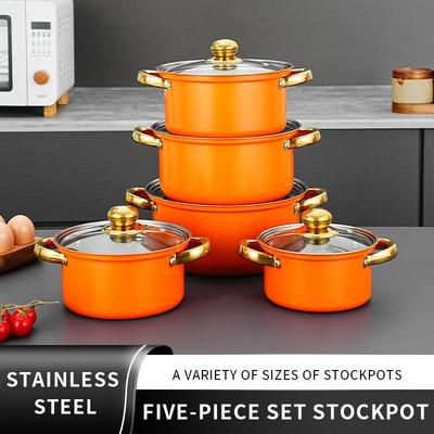 16-18-20-22-24CM不锈钢套装锅锅具套装cooking pot cookware set