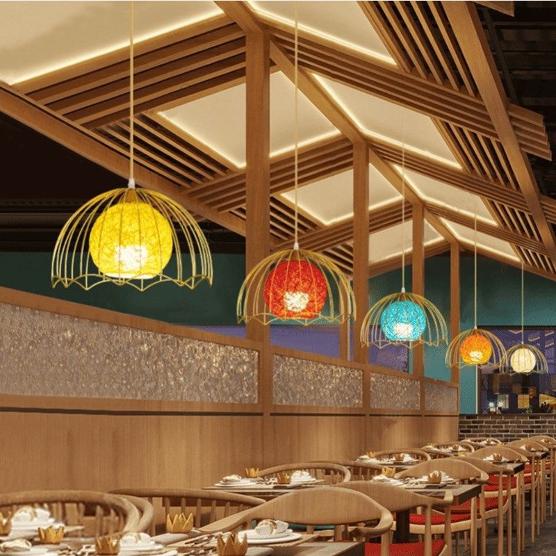 餐厅餐饮吊灯烧烤店麻辣烫店烤鱼店工业风新款个性商用火锅店灯具