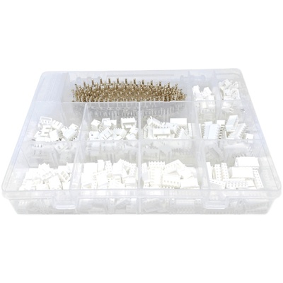 XH254mm插拔式2/3/4/5/6/7p直弯针座公母连绕端子TJC3连接器套装