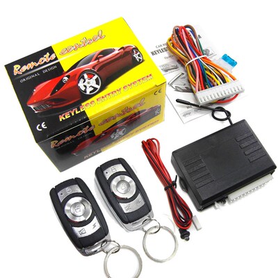 616-8176棕熊汽车防盗器遥控中控锁用品超市电子锁门开门机遥控锁