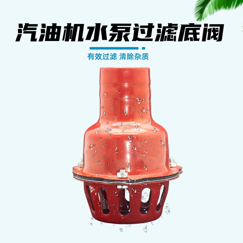 水泵底阀止回阀自吸泵过滤网2寸4寸止水阀水管水带笼头逆止阀滤网