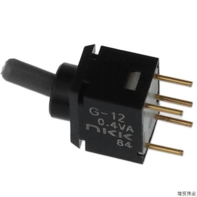 超小型音响钮子开关G-12AP自锁不复位扭子.适用
