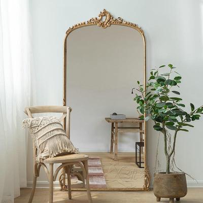 欧式身镜中古复古雕花落HMW地镜子法式服店试衣装全镜家用置地穿