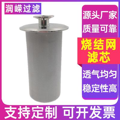 烧结网钢滤芯化不锈烧滤化芯高温除尘CML滤芯法兰过滤芯乳泵滤结