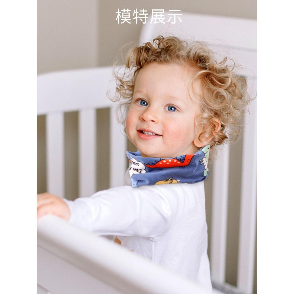 春秋冬季围脖小孩加绒脖套男女童围脖领围巾宝宝保暖双层脖套