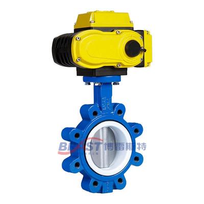 靖阀门/电动铁LT型凸耳对夹镜蝶.阀LTD971F-1016铸/150LB美标阀门