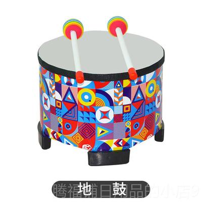 正品鼓儿童玩具奥尔夫早打乐器敲打韩国地鼓宝宝敲击击军鼓手教拍