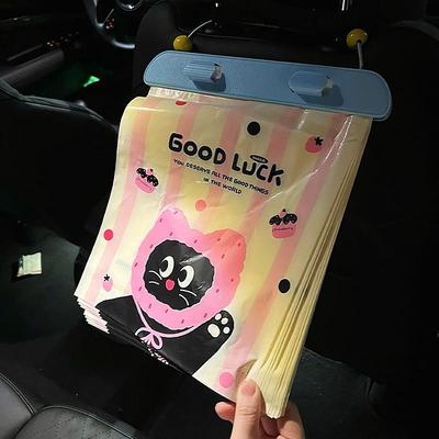 车载垃圾袋可携式汽车内用清洁袋可黏贴可挂式大容量车用垃圾袋筒
