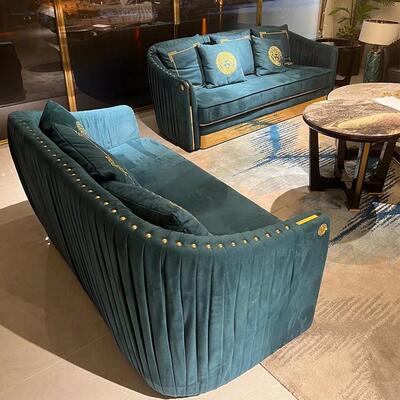 意式户轻奢布艺沙发小型三沙发别人tb-75471墅客厅家高端具123组