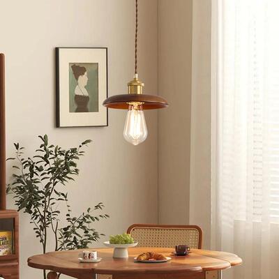 古民胡桃木宿卧24295室床头个过道餐厅吊灯性创意复古店铺商中用