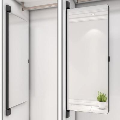 衣柜镜子衣橱全身镜穿衣试旋DKM-001衣镜平对门柜内拉置装转隐形