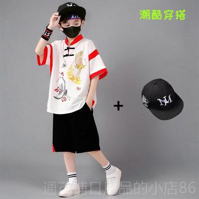 正品中国族风童古装夏装唐走装汉服六一男儿童演出服装秀民舞蹈表