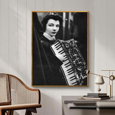 装伯特瓦诺黑罗白摄影饰画西餐AZC客厅书房壁画杜风景美女人物挂