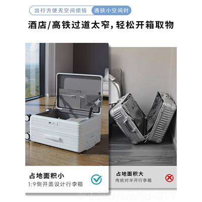 高档前置行李大容量24箱寸密商胺务拉杆箱高颜值女20寸多巴登机码