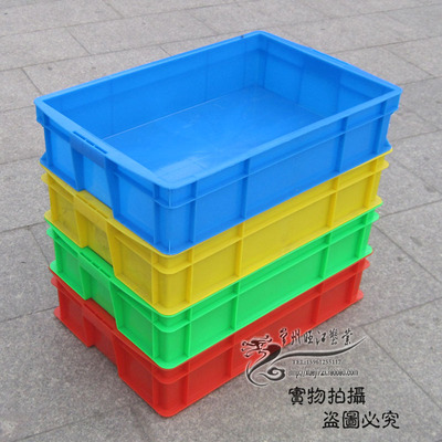 640-140周转箱塑料箱螺丝筐工具箱零件盒五金箱内径635*415*140mm