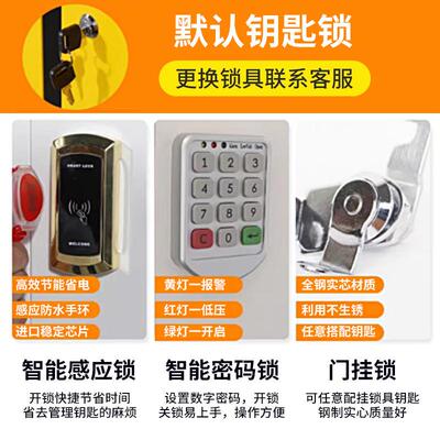 SAL彩色矮更衣柜宿包舍铁皮柜子家用学小生书包储物柜教室存柜带