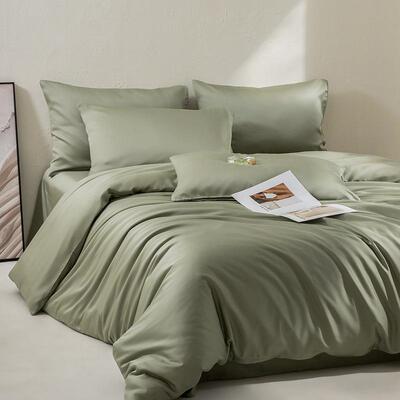 A类100支天全ONETWO丝棉棉四件套兰精天丝纯棉被套床单笠床上床款
