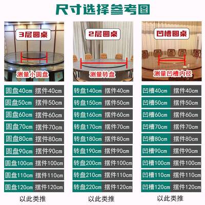 大桌中间造MCV景摆件桌餐桌转盘装饰酒摆花店中式圆景花沙盘