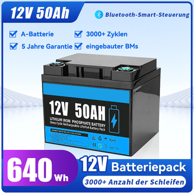 12V锂铁磷电池50Ah/100AhBMS