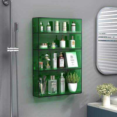 打孔5m亚免克力置CWQ物架壁挂式卫生间m浴室洗手间洗漱台挂收纳墙