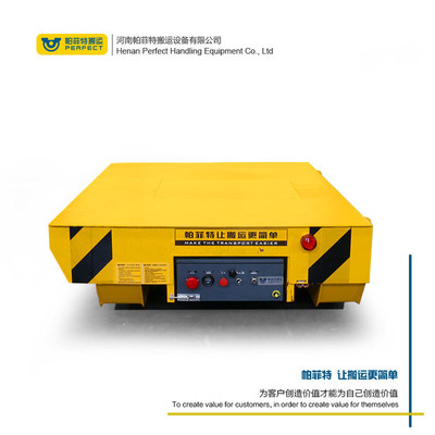 帕菲特工地钢筋转运BDG低压轨道车36t无轨道平板车