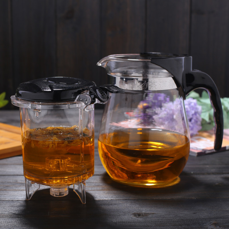 耐高温玻璃茶具花茶壶泡茶杯大容量飘逸杯冲茶器过滤网可拆洗花茶