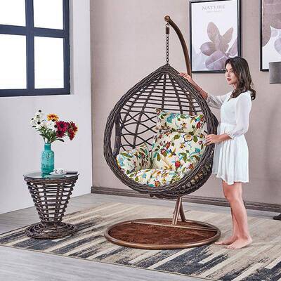 户外阳台篮藤编网LWF民宿秋篮千吊椅庭院红藤椅室内休闲家用吊摇