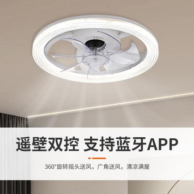 E27螺口灯头风扇卧室客灯静音厅电风扇308灯吊遥控LED书房餐厅灯